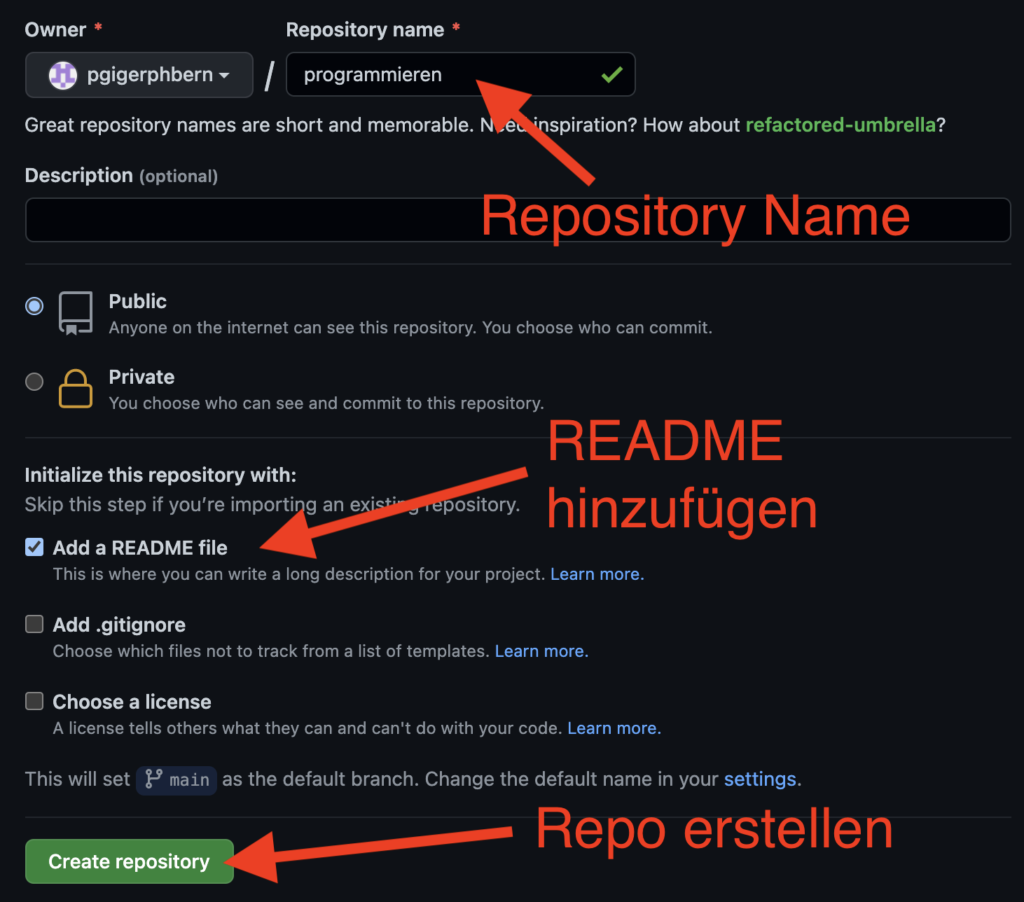 Informatik - Dokumentation und Veröffentlichung von Code